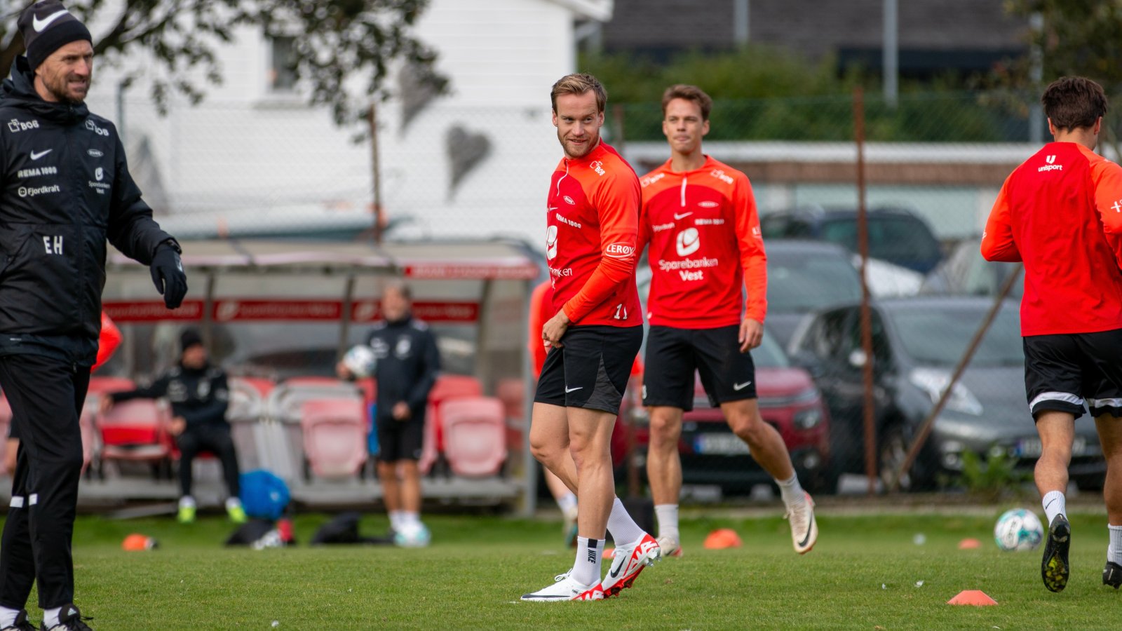 Tilbake på trening etter sin første landslagsscoring / Brann Tilbake på trening etter sin første landslagsscoring / Brann